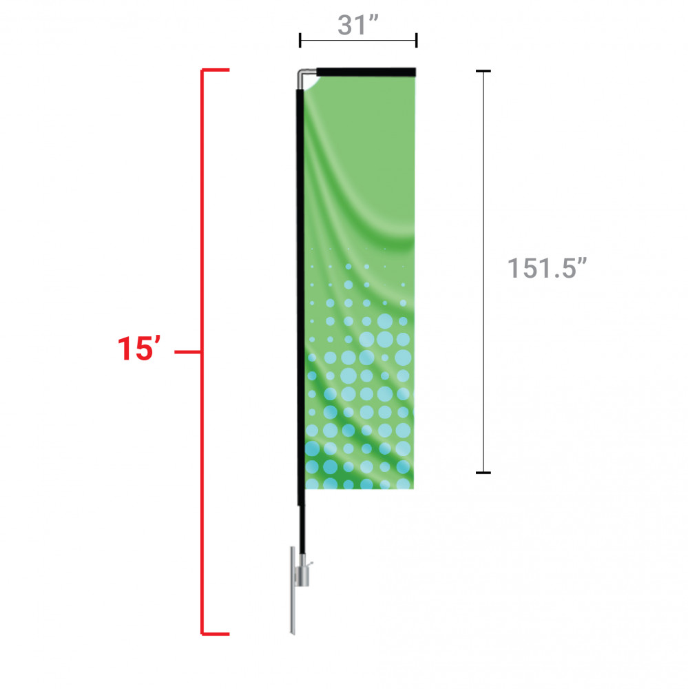 Rectangle Flag - Ez Printing Banners